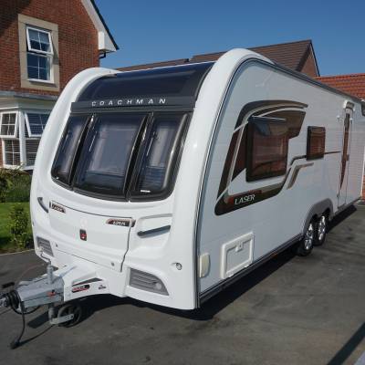 Coachman Laser 620-4 berth family caravan bunks end bathroom