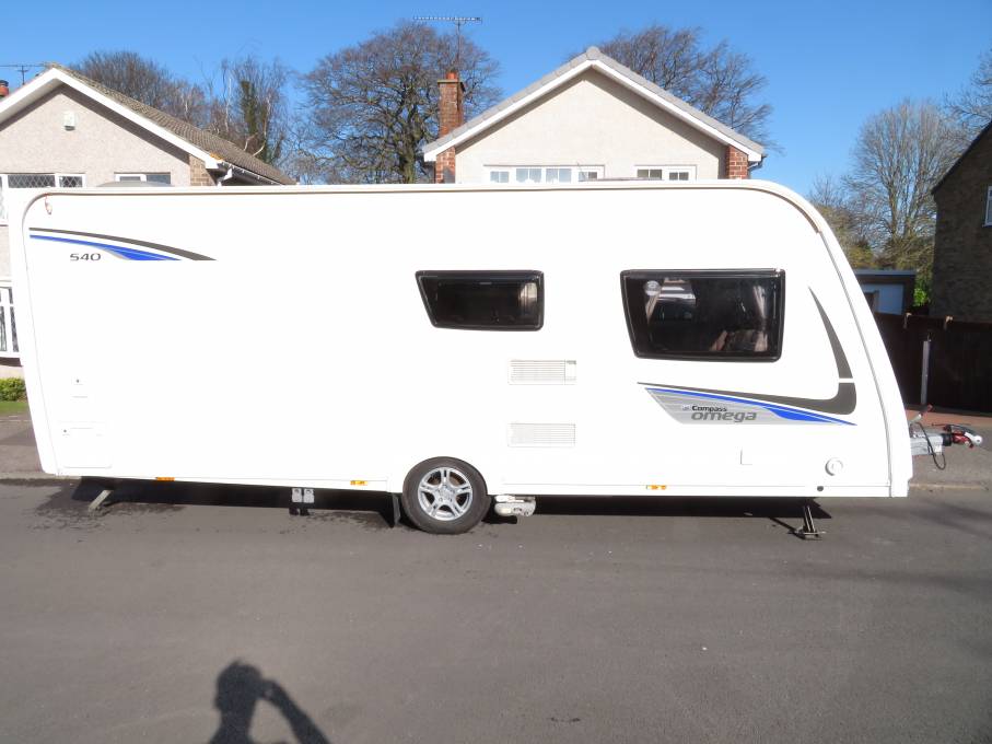 Compass Omega 540 2014 4 Berth Caravan For Sale Alde Heating, Motor Mover