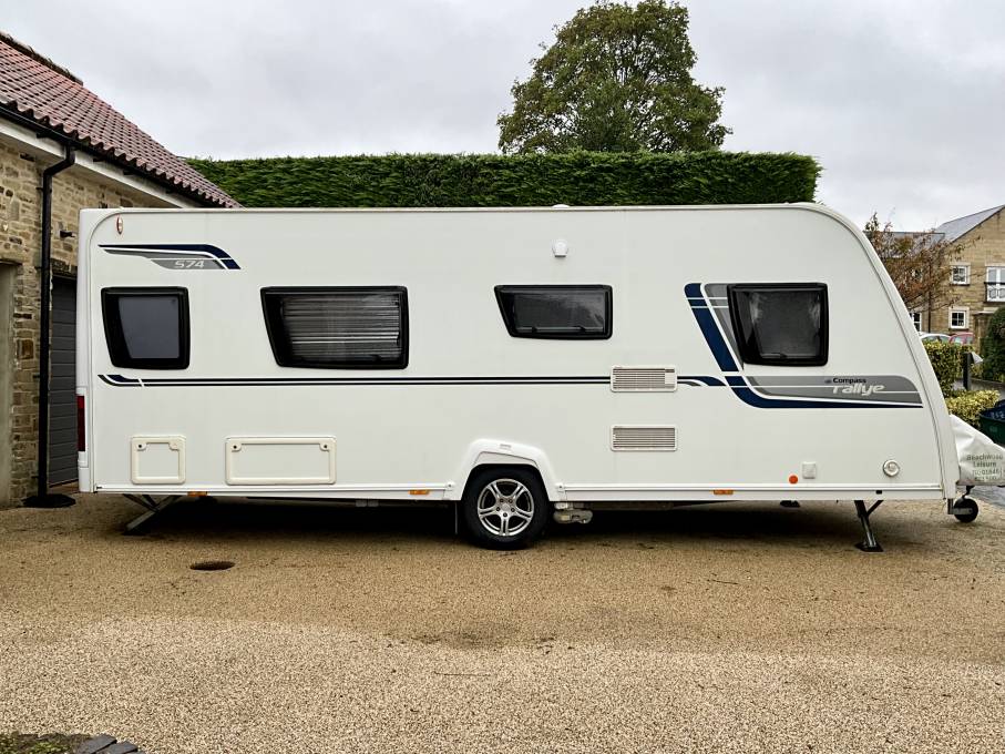 Compass Rallye 574, 2014, 4 berth rear washroom caravan for sale